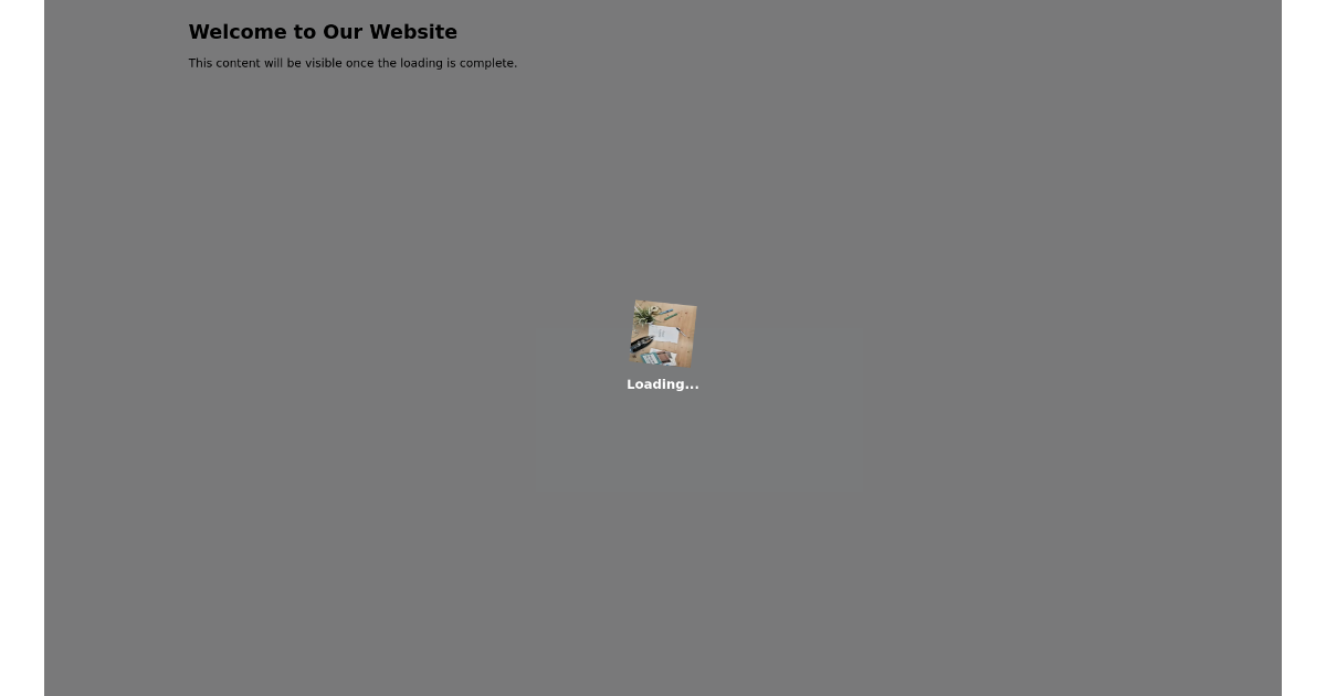 Feature- Rich Loading Screen - Free Html, Tailwind Component