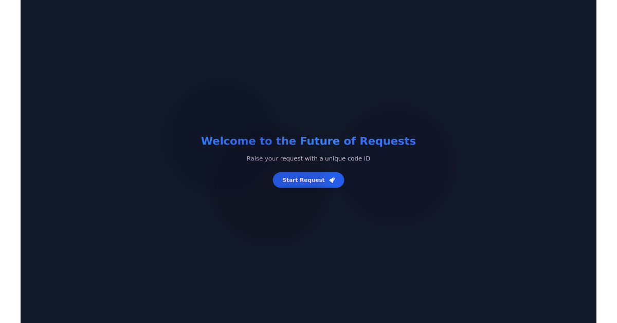 Futuristic Request Website - Free React, Tailwind Component