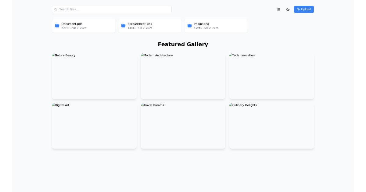 React Tailwind Gallery Section - Stylish & Animated
