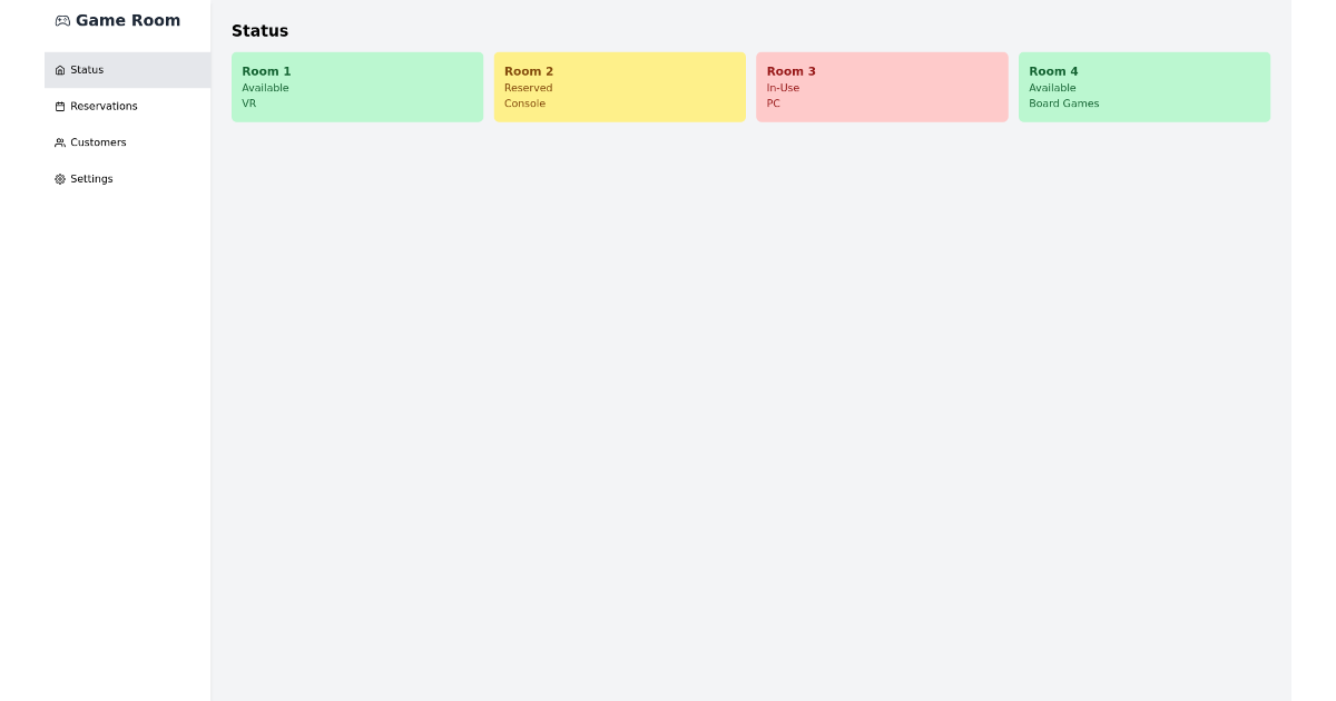 Game Room Workstation - Free React, Tailwind Component