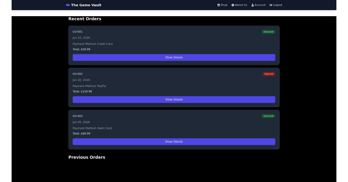 Order History - Free React, Tailwind Component