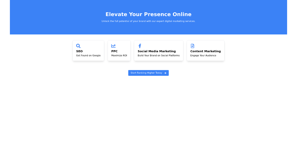 Key Services Feature Section - Free React, Tailwind Component