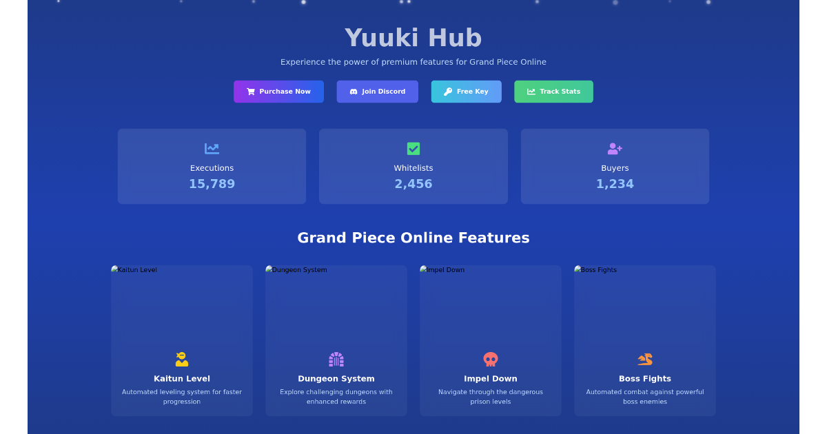 Yuuki Landing - Free React, Tailwind Component