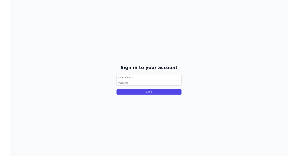 Login Component - Free React, Tailwind Component
