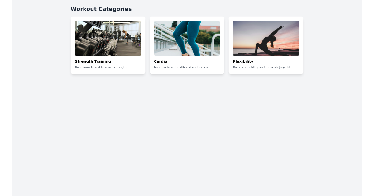 Workout Interface Component - Free Angular, Tailwind Component