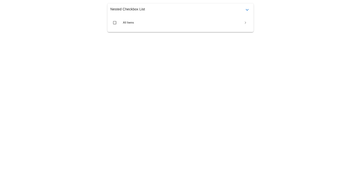 Create Dynamic Nested Checkbox Lists with React and Material-UI