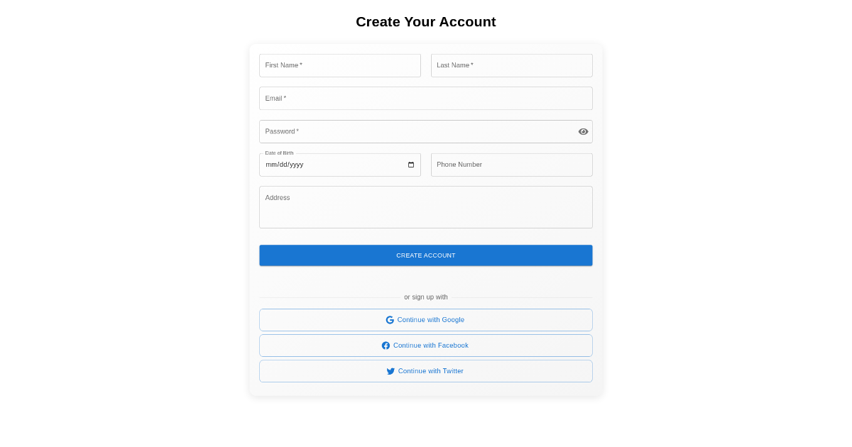 Styled Form - Free React, Mui Component