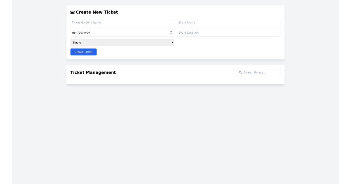 Ticket Management System - Free React, Tailwind Component