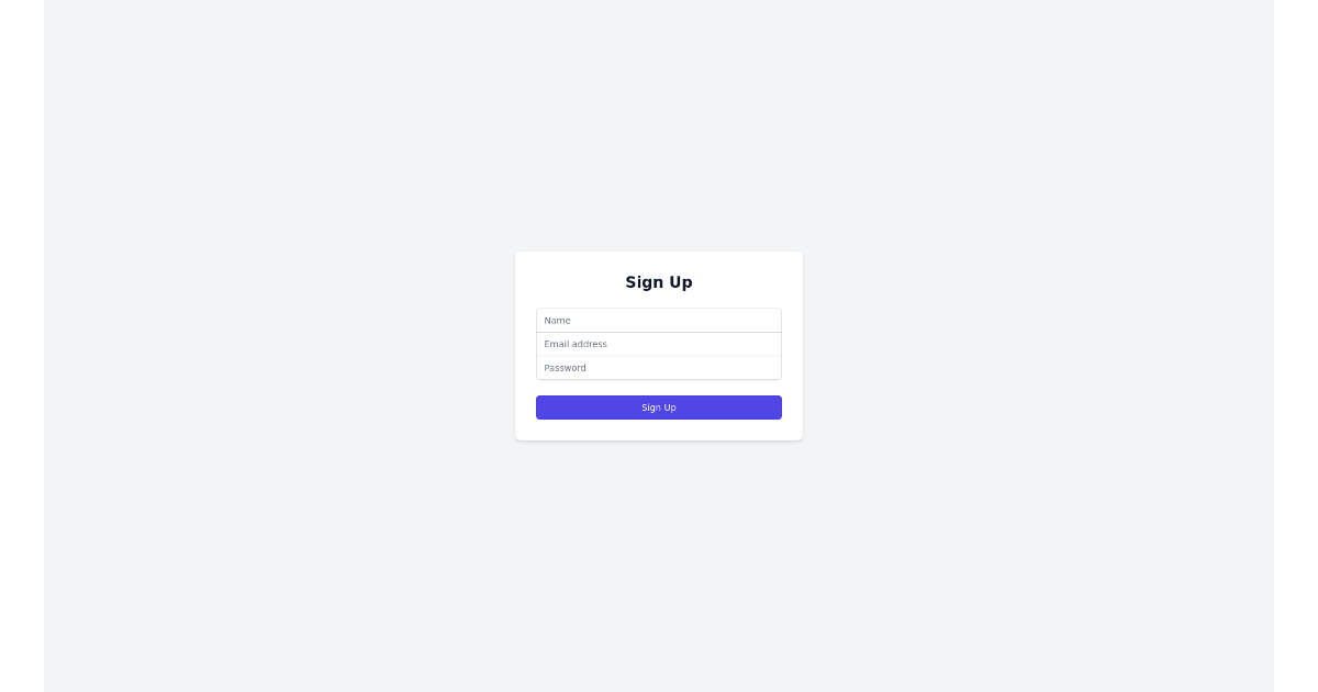 Sign up Form - Free React, Tailwind Component