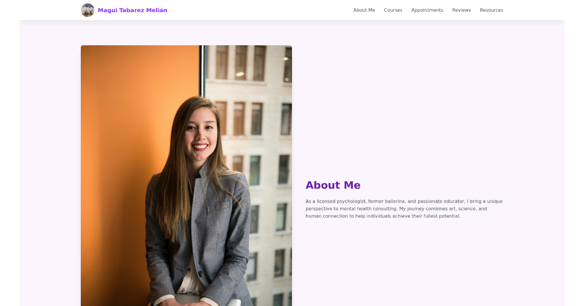 Psychology Consulting Landing - Free Html, Tailwind Component