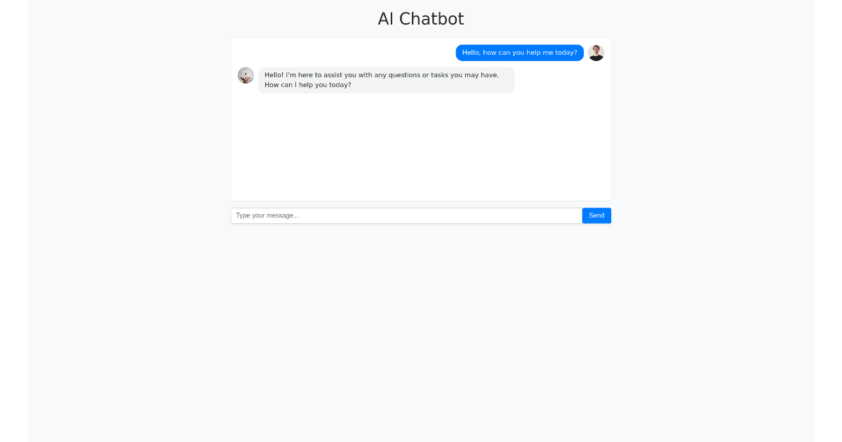 A I Chatbot Interface - Free Html, Bootstrap Component