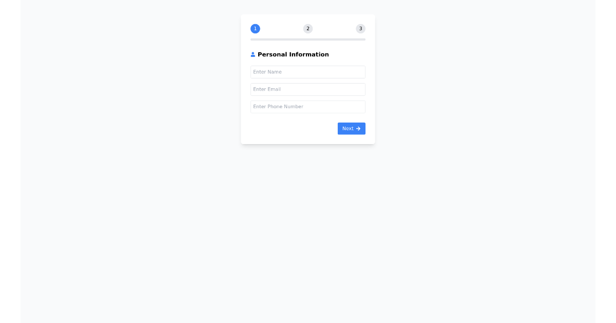 Multi Step Checkout - Free React, Tailwind Component