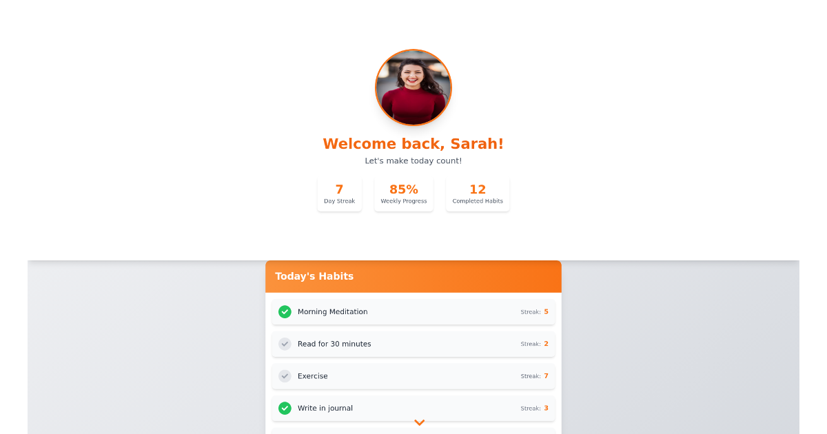 Welcome Screen - Free React, Tailwind Component