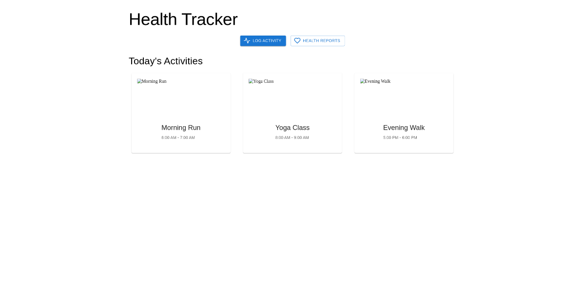 Health Screen - Free React, Mui Component