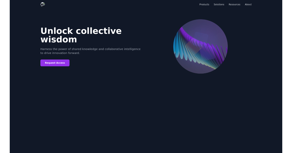 Dark Hero Section - Free Html, Tailwind Component