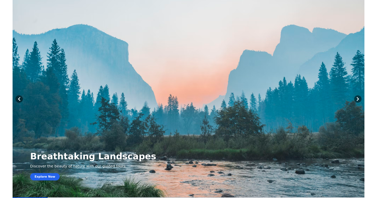 Hero Slider - Free React, Tailwind Component