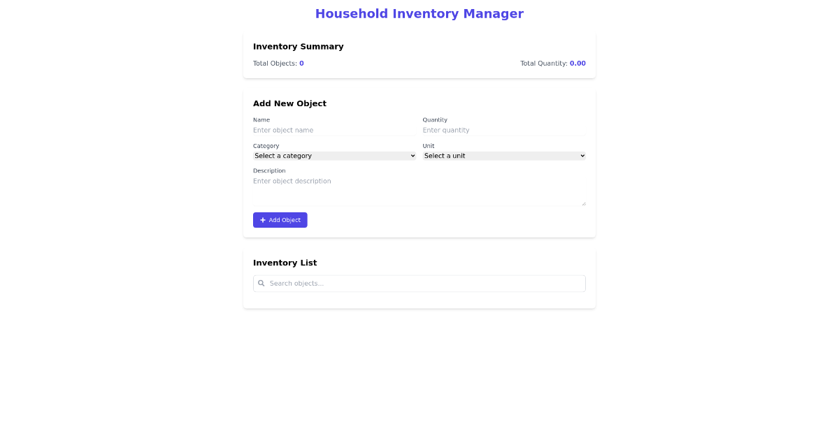 Inventory Manager - Free React, Tailwind Component