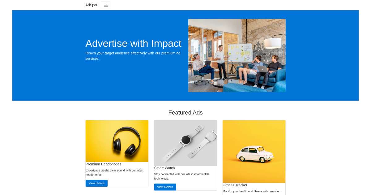 Top Advertisement Website | Professional Layout