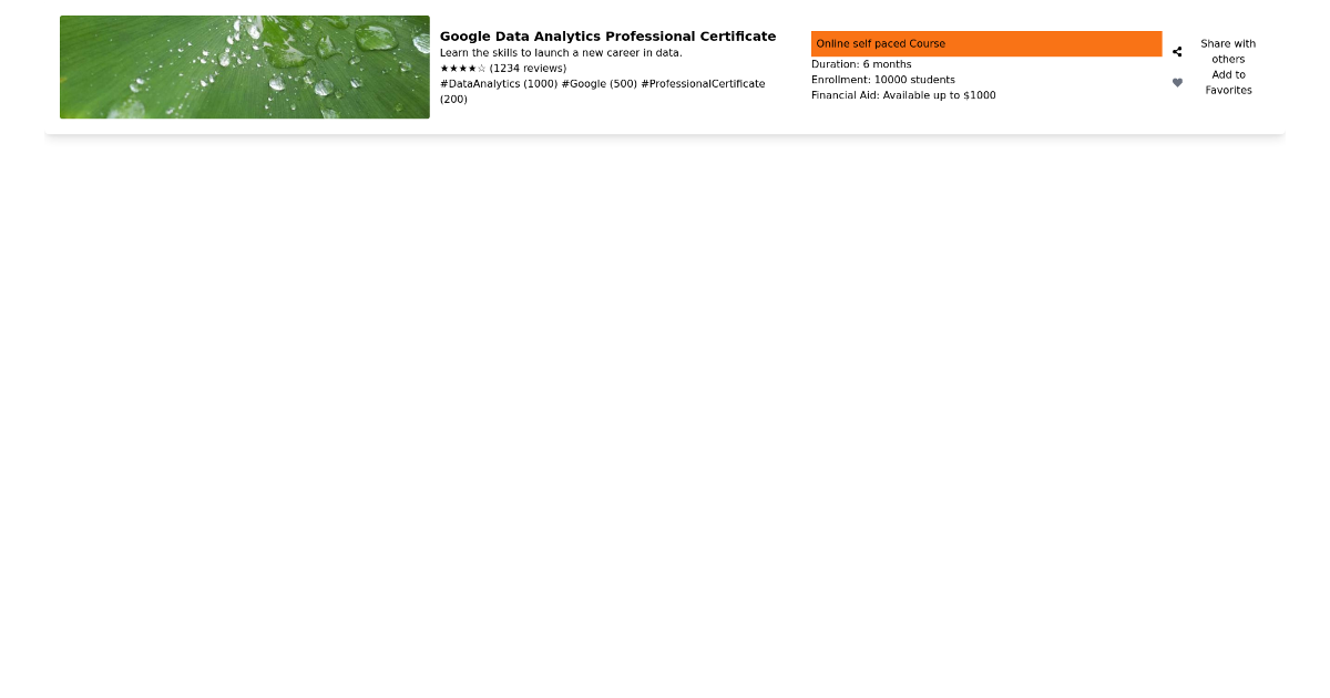 Course Card - Free React, Tailwind Component