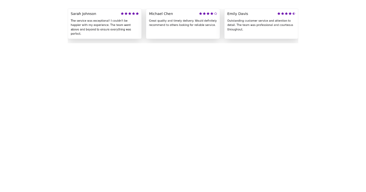 Customer Reviews Carousel - Free Html, Bootstrap Component