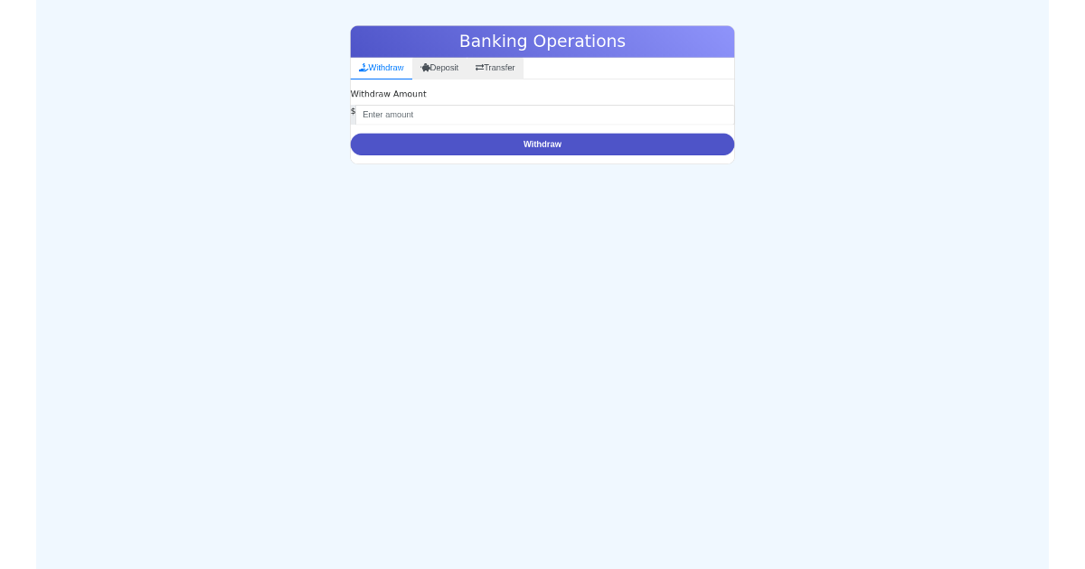 Modern Banking Component - Free Html, Bootstrap Component