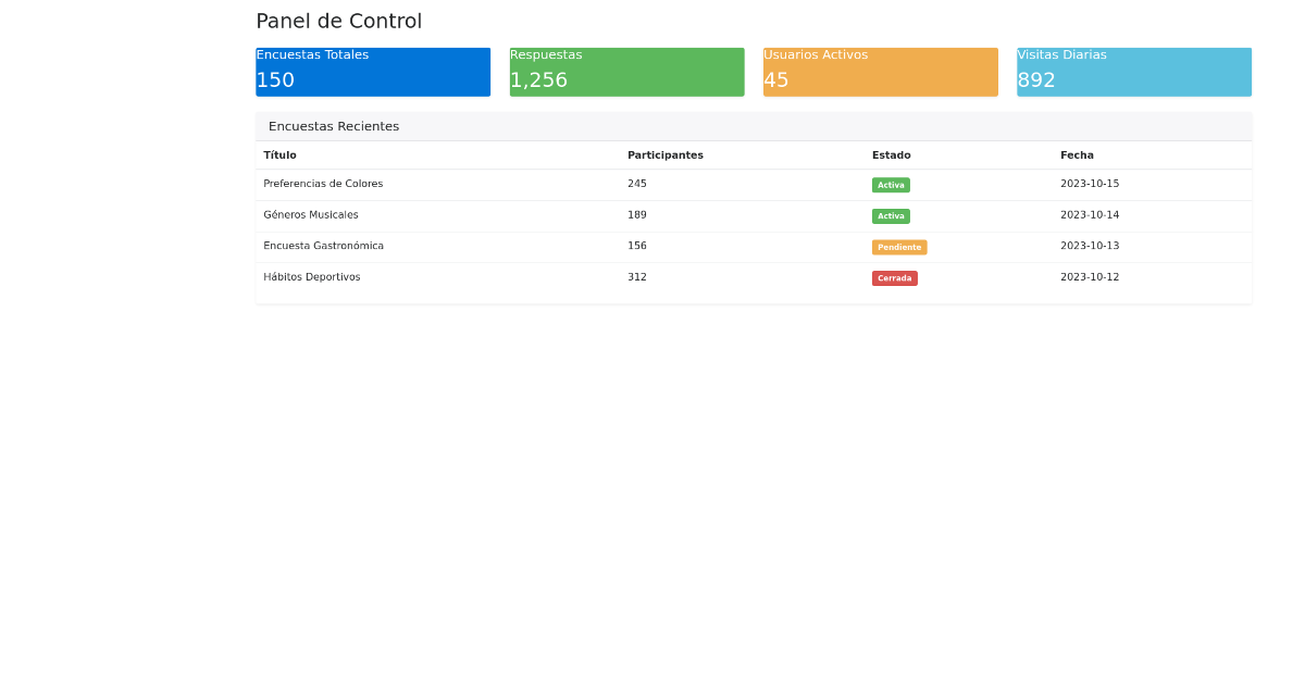 Color Preference Survey - Free Html, Bootstrap Component