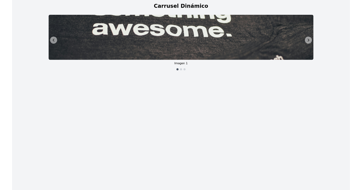 Construye una SPA con Carrousel Dinámico en HTML y Tailwind
