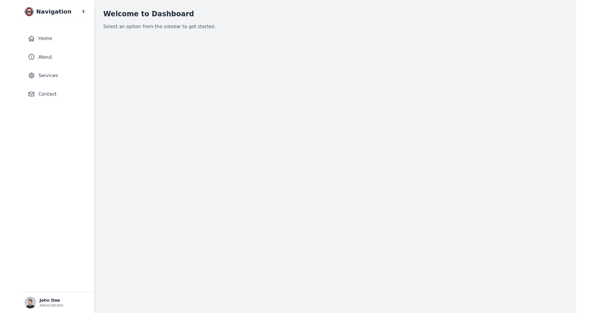 Collapsible Sidebar Navigation - Free Html, Tailwind Component