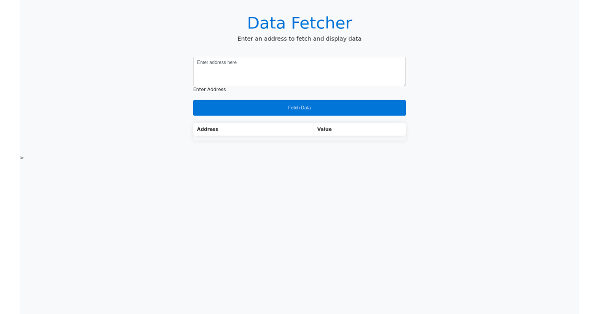 Address Data Table - Free Html, Bootstrap Component