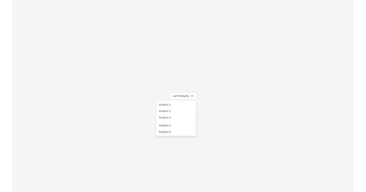 Product List Dropdown - Free Html, Tailwind Component
