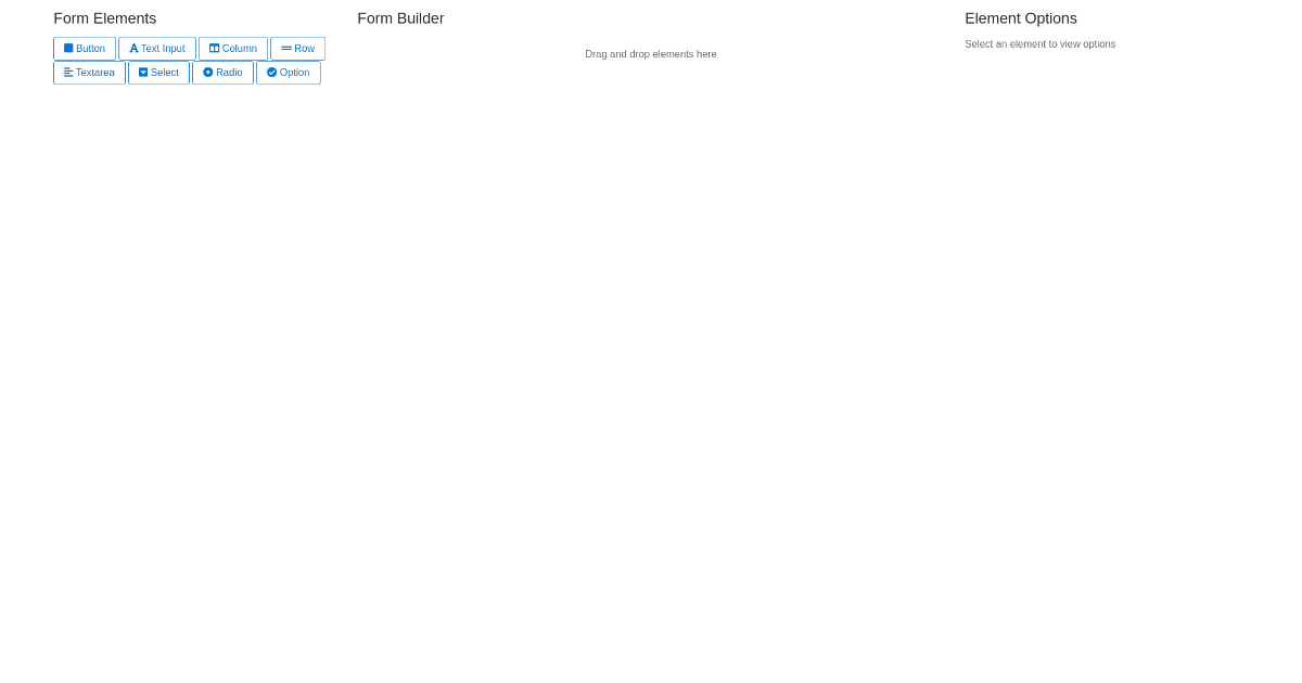 Form Builder Component - Free Html, Bootstrap Component