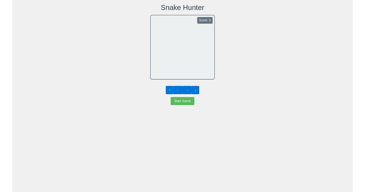 Snake Hunter Game - Free Html, Bootstrap Component