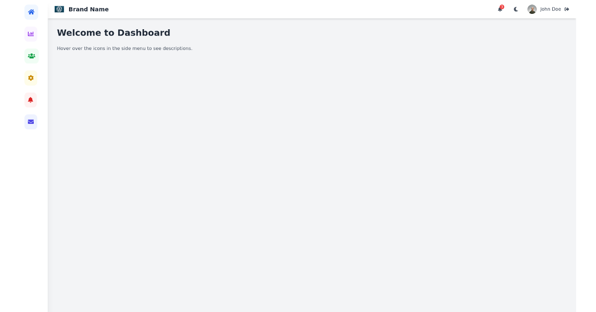 Interactive Aside Menu - Free Html, Tailwind Component