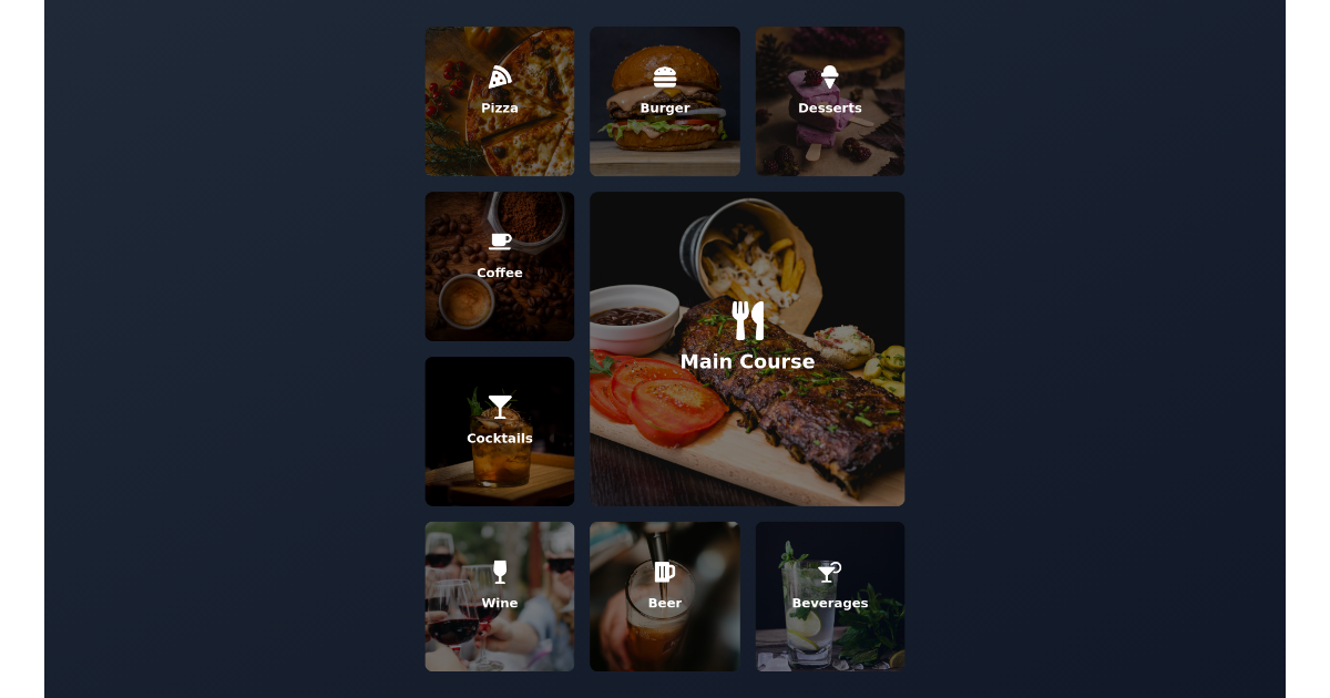 Menu Item - Free React, Tailwind Component