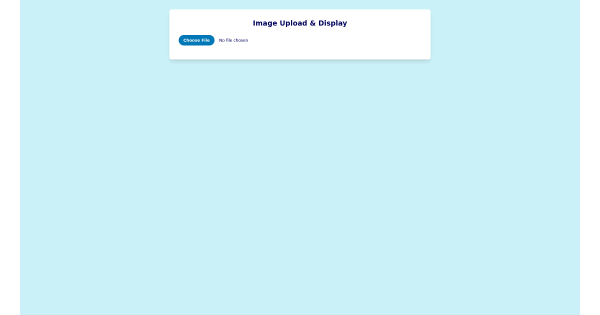 Image Upload Interface - Free Html, Tailwind Component