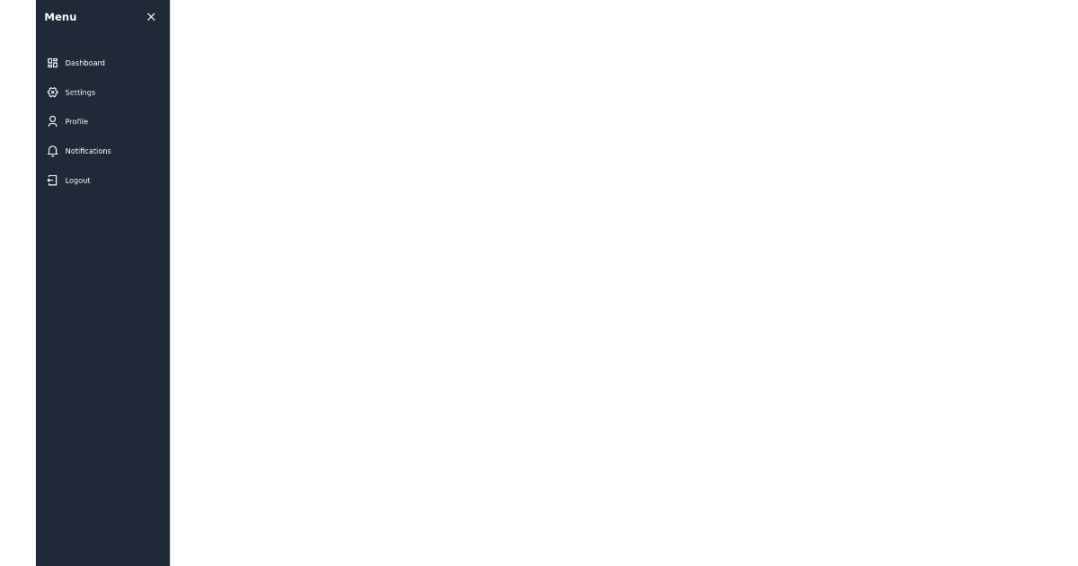 React Tailwind Sidebar with Collapsible Minimum Width and Icon-Only Panel Menu