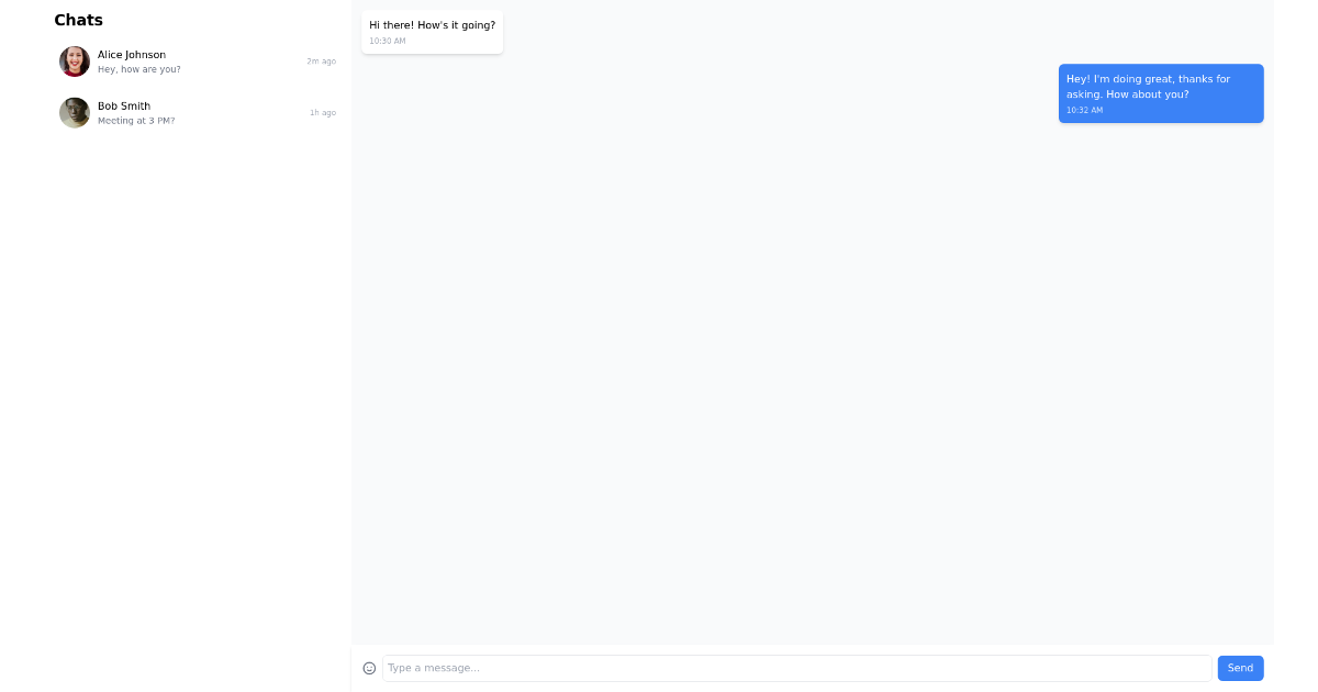 Inbox Messaging U I - Free Html, Tailwind Component