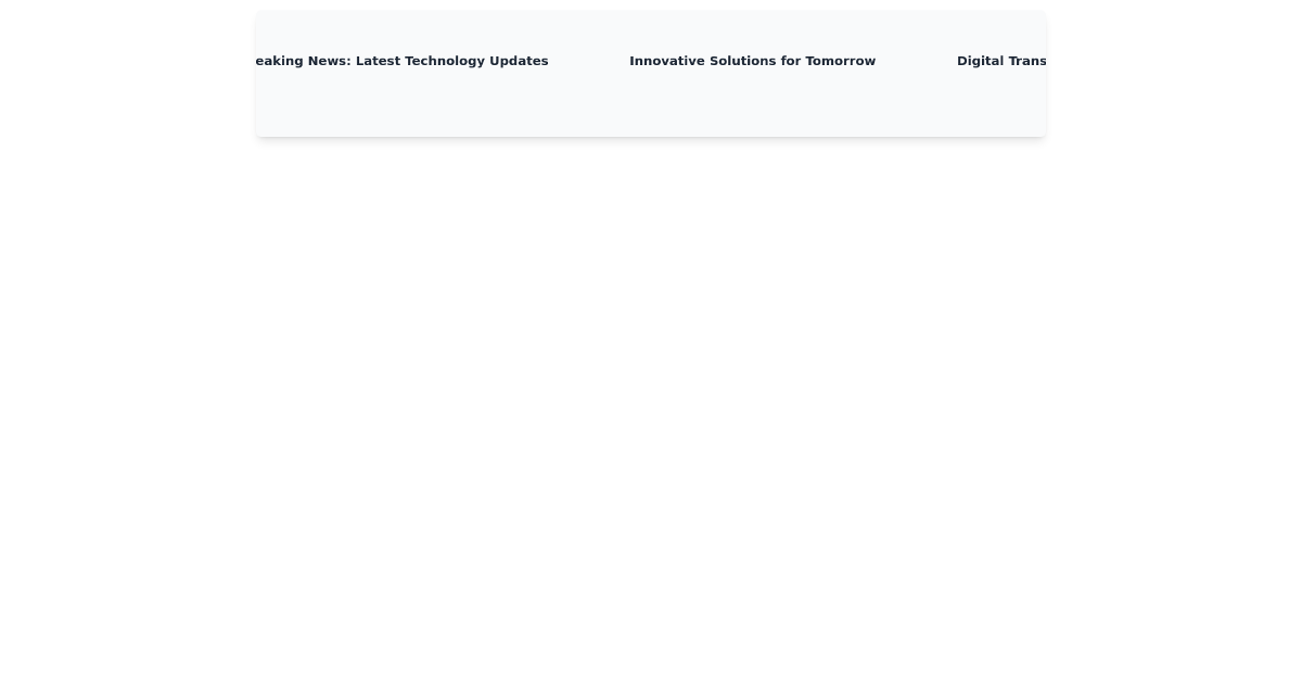 Infinite Marquee - Free React, Tailwind Component