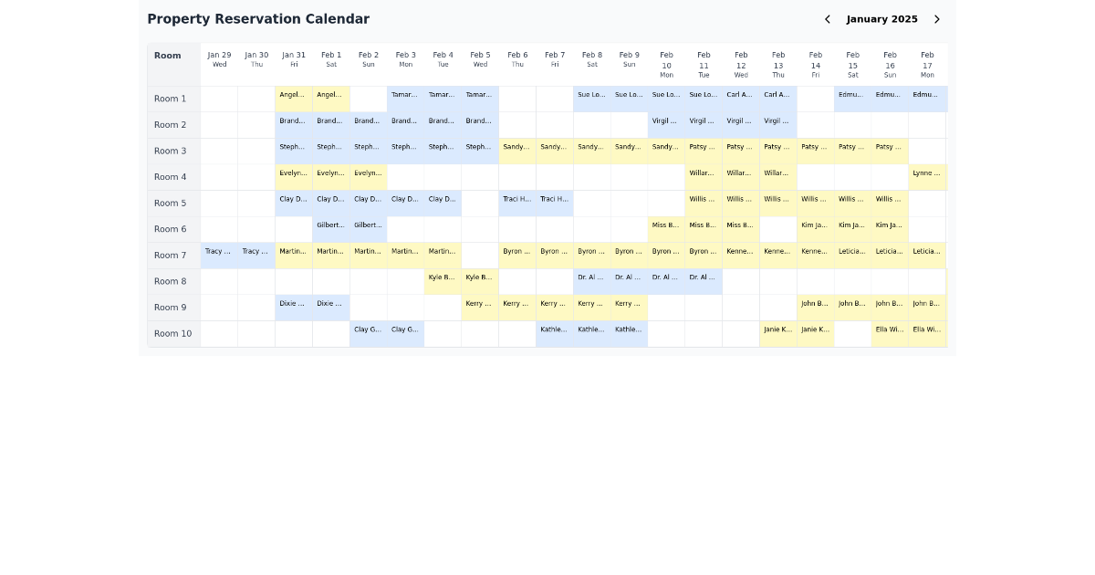 React Infinite Scroll Component for Loading Past and Future Months