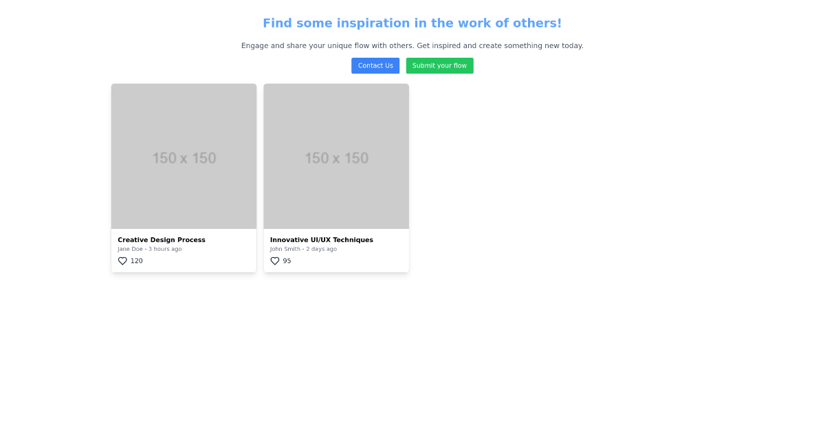 User Content Showcase - Free React, Tailwind Component