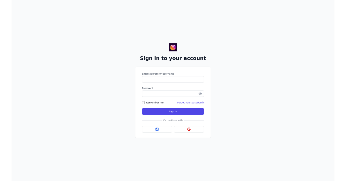 Create a Stunning Instagram Login Page Clone with React and Tailwind CSS