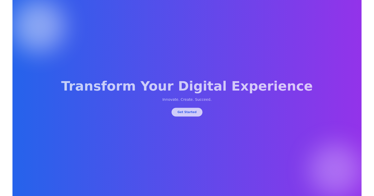 Interactive Landing Page - Free Angular, Tailwind Component