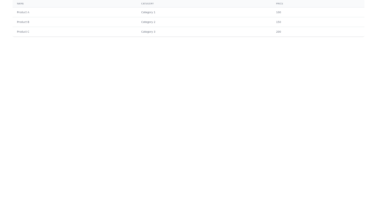 Table Sort Filter - Free React, Tailwind Component