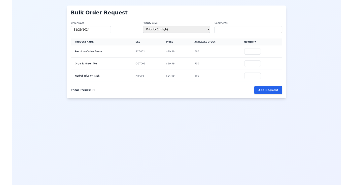 Inventory Management - Free React, Tailwind Component