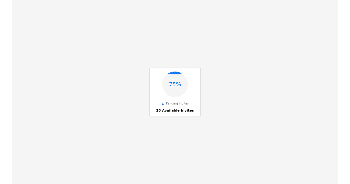 Invite Status Card - Free Html, Bootstrap Component