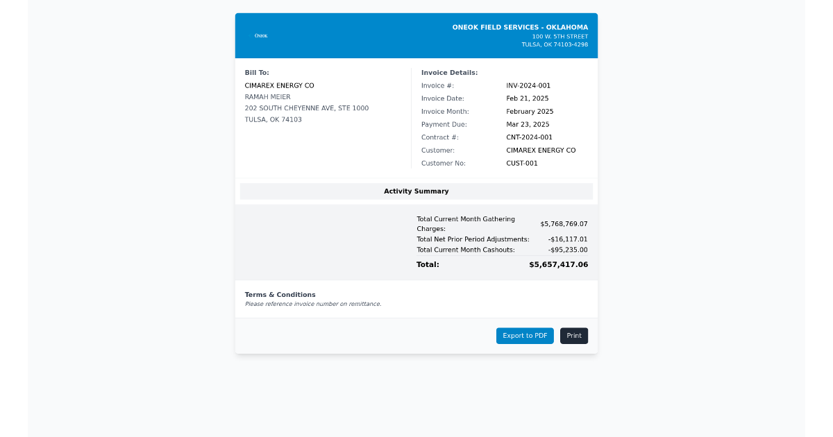 Invoice Template Component - Free Angular, Tailwind Component