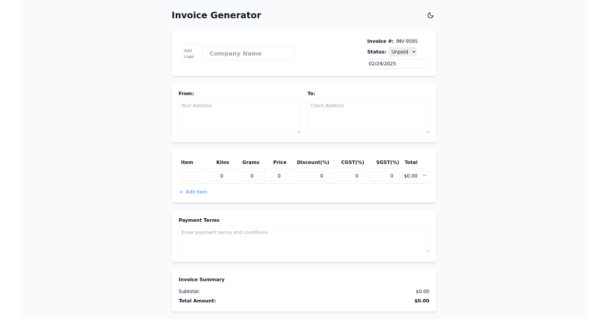 Default Component - Free React, Tailwind Component
