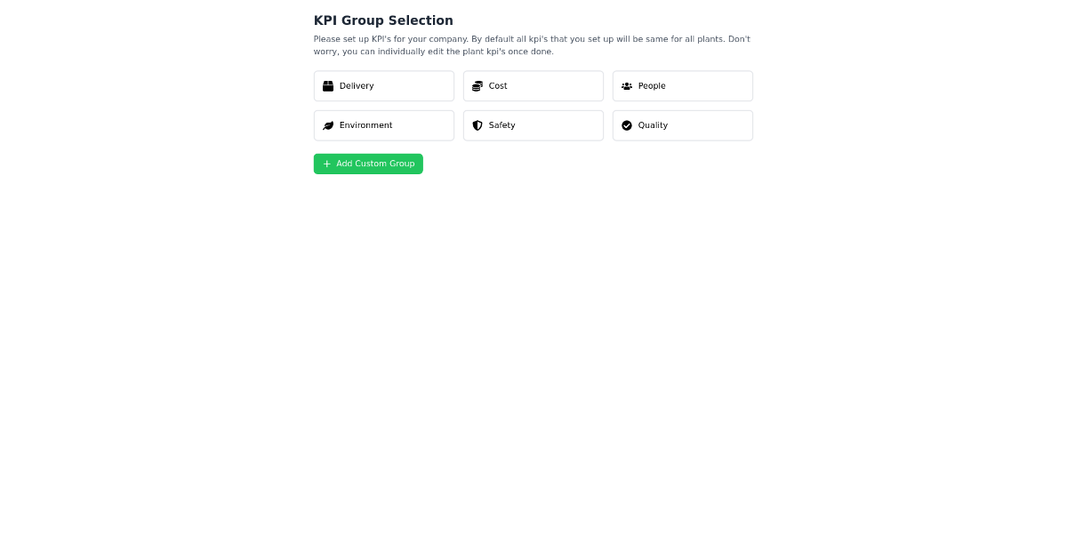 K P I Group Selector - Free React, Tailwind Component