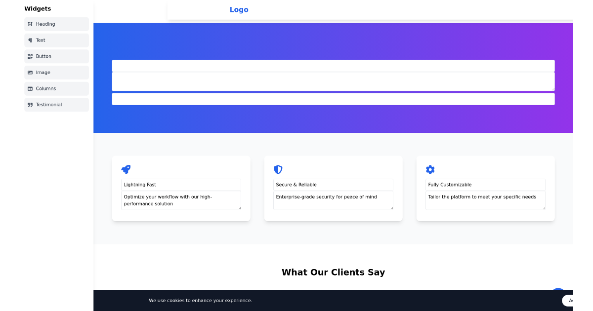 Landing Page - Free React, Tailwind Component