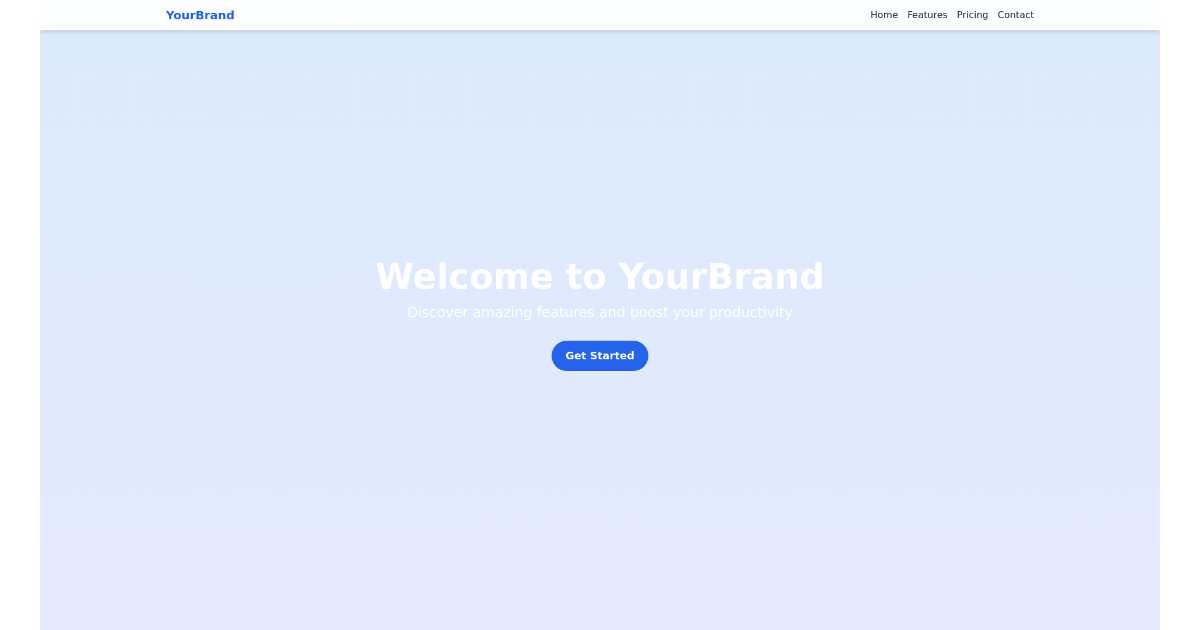 Landing Page - Free React, Tailwind Component